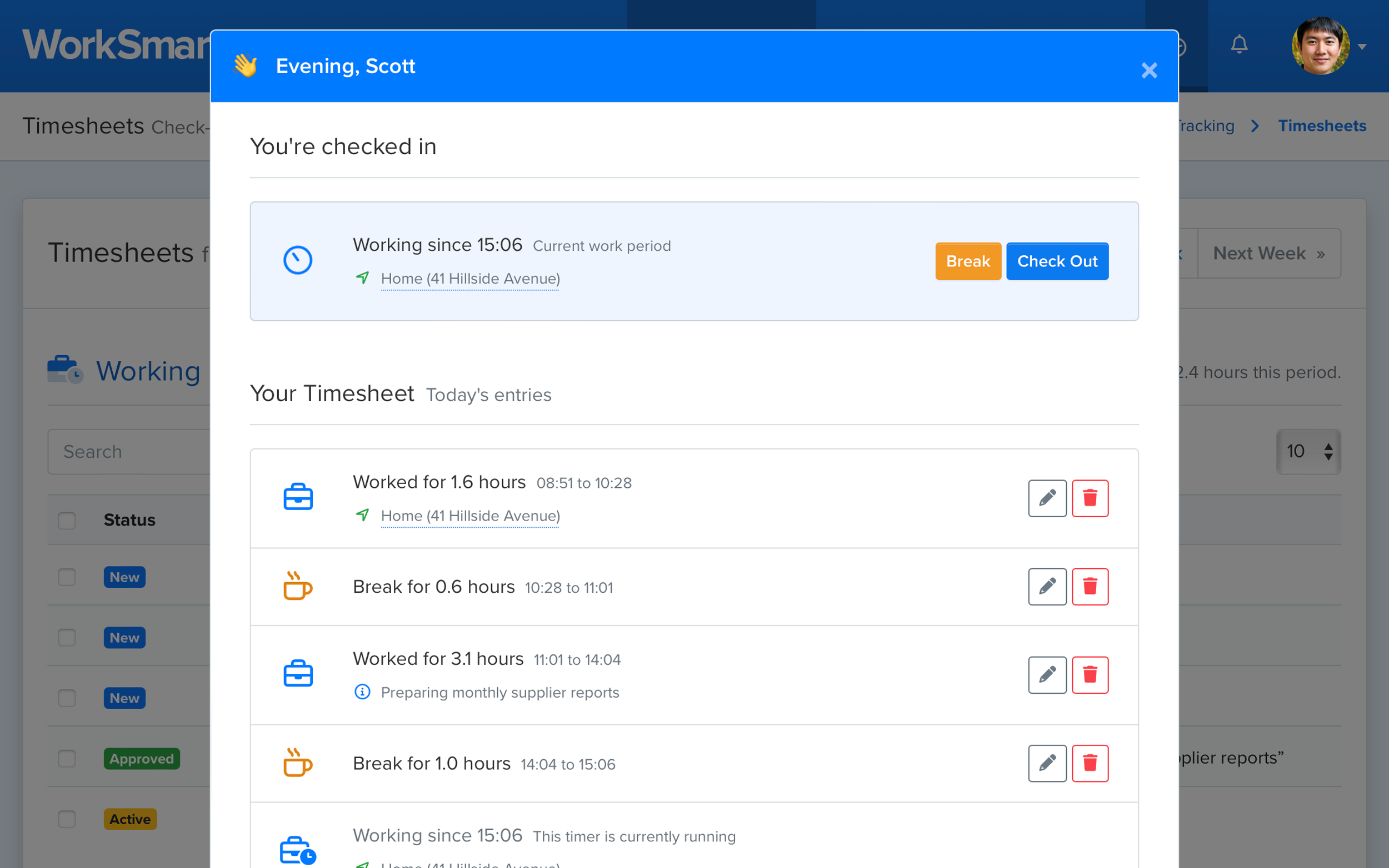 Employee Timesheets and Attendance | Features | WorkSmarter